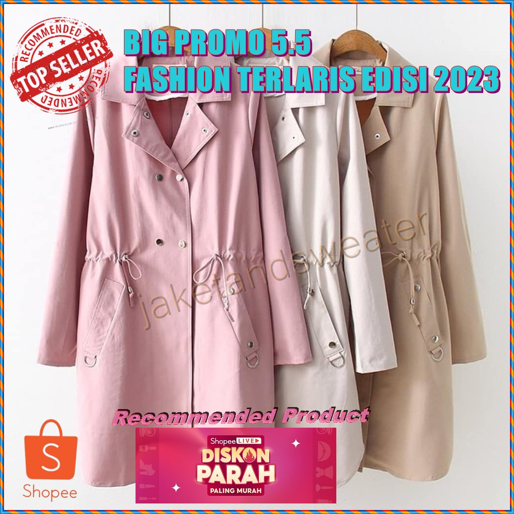 Jual JAKET PARKA WANITA SEMI PARKA CEWEK BLAZER WATERPROOF ORIGINAL ...