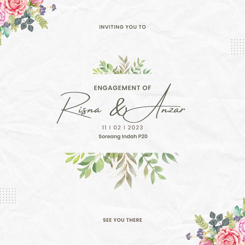 Jual JASA DESIGN ENGAGEMENT/WEDDING INVITATION / DESAIN UNDANGAN ...