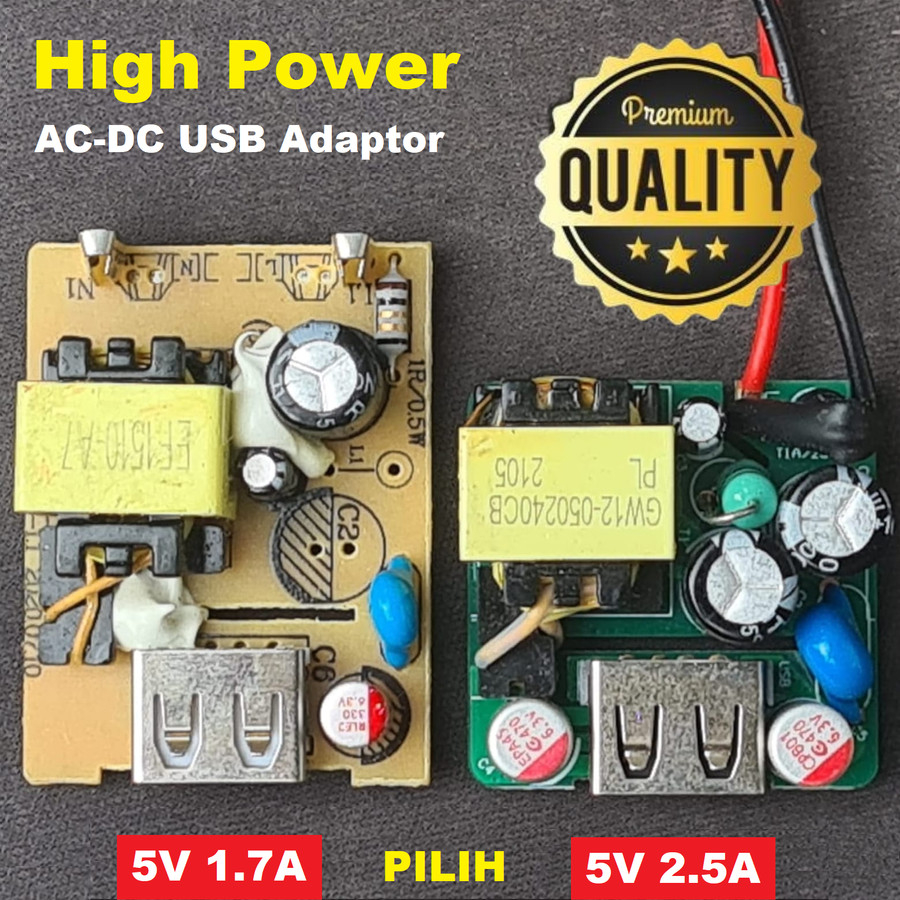 Jual Modul SMPS High Power Supply Adaptor AC-DC Charger 5V USB PS ...
