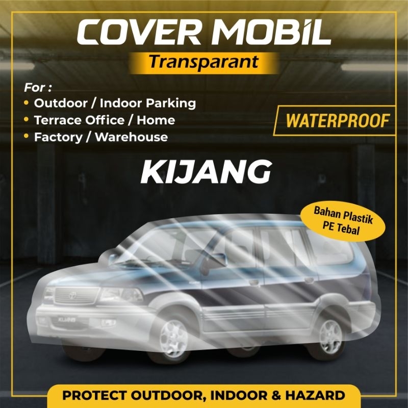 Jual Cover Mobil Transparan Toyota Kijang All Type Plastik Tebal ...