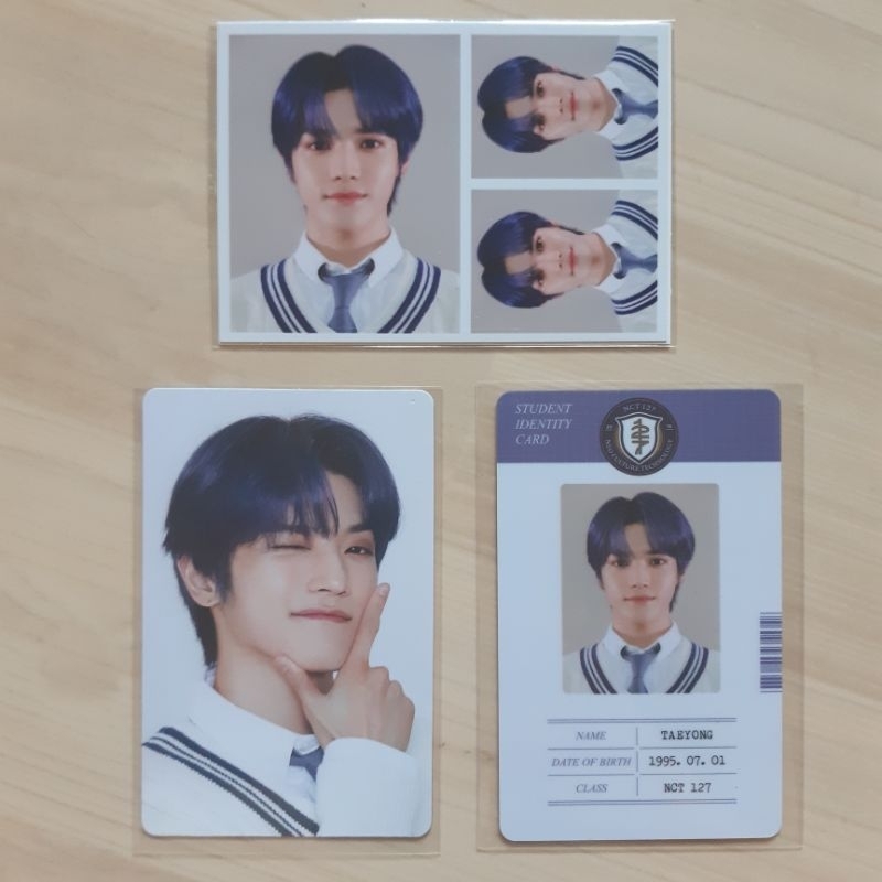Jual WTS PHOTOCARD PC ID CARD PASFOTO NCT127 BACK TO SCHOOL KIT TAEYONG ...