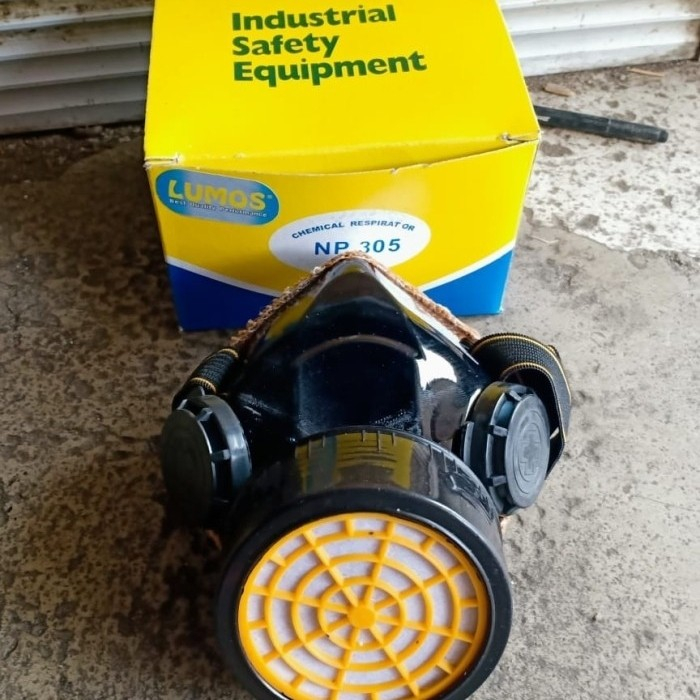 Jual Masker Cat, Asap, Kimia, Debu Fogging Chemical Respirator LUMOS NP ...