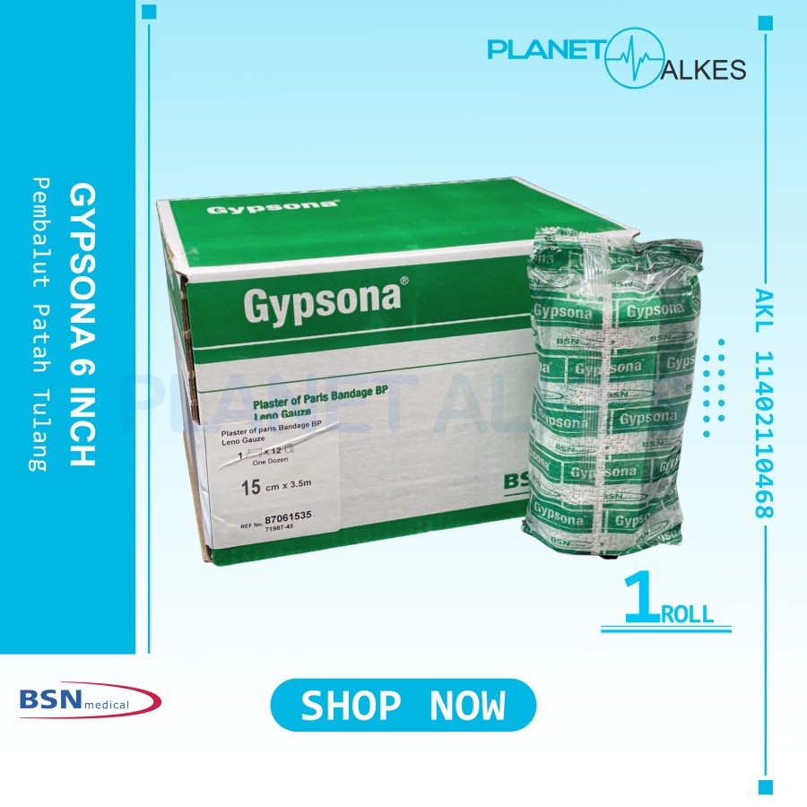 Jual Gypsona 3 4 6 inch / Plester Pembalut Patah Tulang Gyps BSN ...