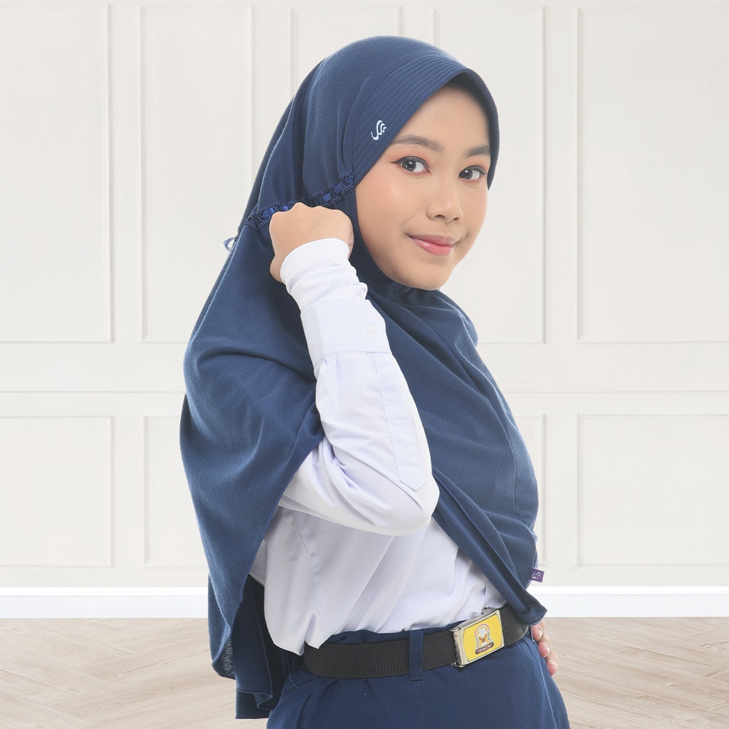 Jual Kerudung Rabbani INNOVA ORI Jilbab Sekolah SD SMP SMA SANTRIWATI Instan Serut Hijab Rabani ...