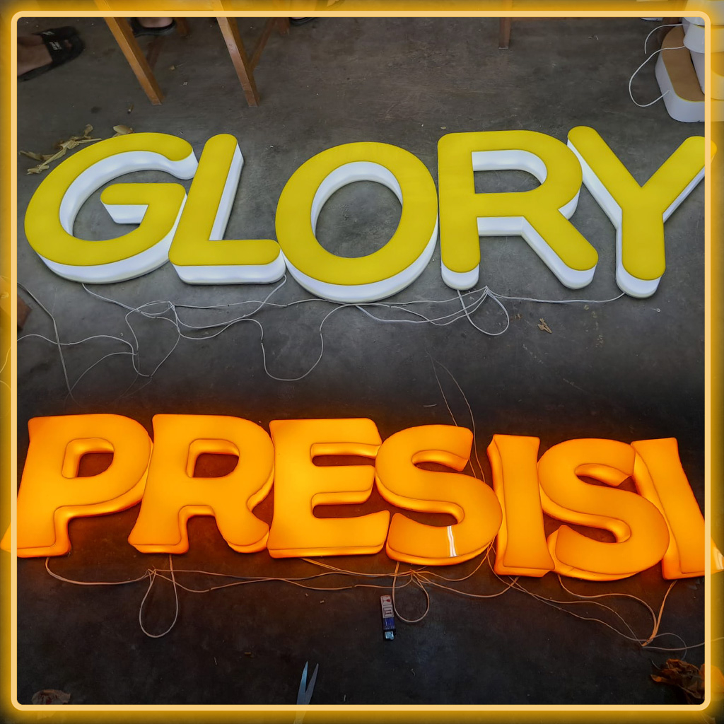 Jual Letter Timbul Huruf Nyala Timbul Custom | Shopee Indonesia