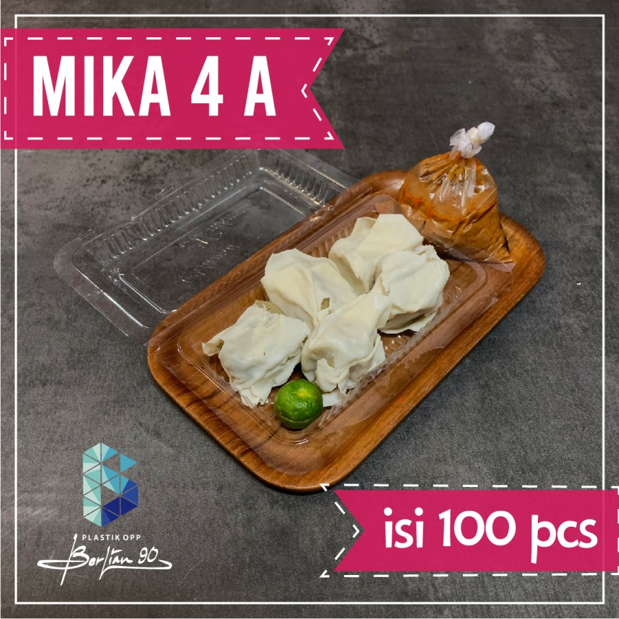 Jual Mika Plastik Kue 4A Mika Jajanan Mika Kemasan Makanan 4A Isi 100 ...