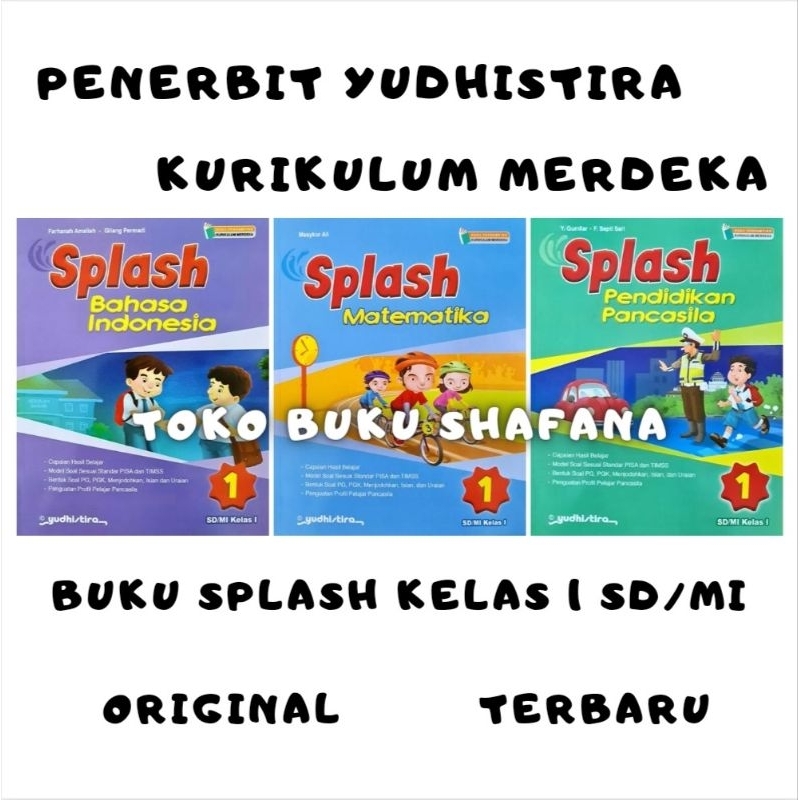 Jual Buku Paket Splash Kelas 1 SD/MI Yudhistira Kurikulum Merdeka ...