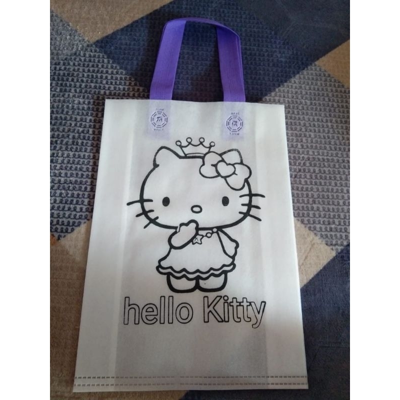 Jual tas lukis/mewarnai tote bag,tali panjang warna,bahan tebal ...