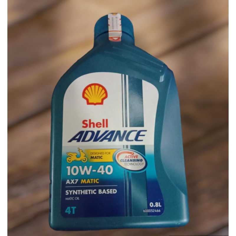 Jual OLI SHELL MATIC AX7 0.8 LTR DAN SHELL AX7 4T 0.8 LTR/ 1 LTR 10W40 ...