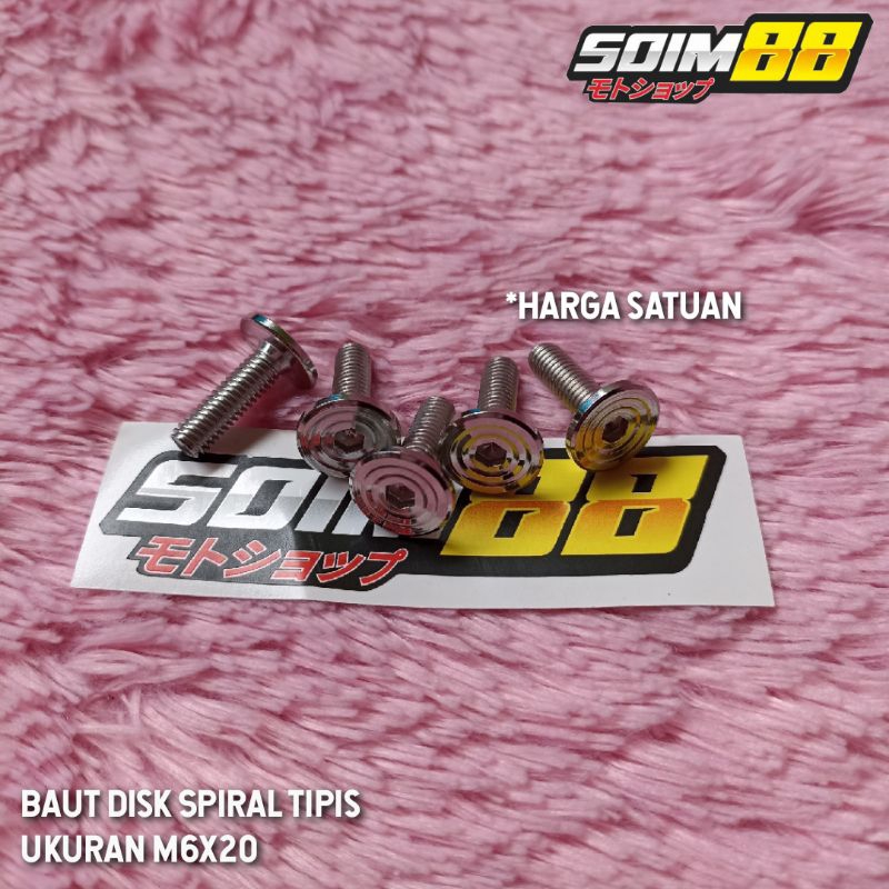 Jual Baut Probolt Disk Honda Vario 150 New m6x20 Baut drat 10 | Shopee Indonesia