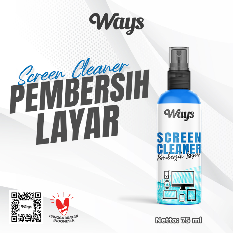Jual WAYS Screen Cleaner Pembersih Layar Handphone Hp Laptop Kacamata ...