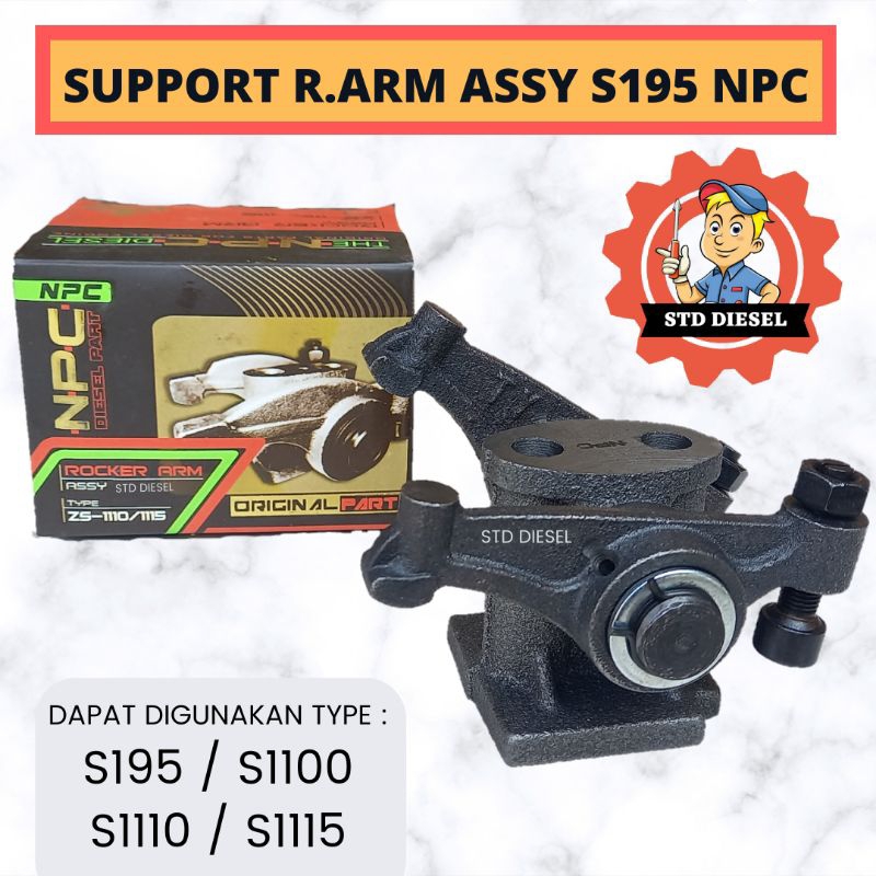 Jual SUPPORT ROCKER ARM ASSY R ARM KOMPLUT MERK NPC S195 S1100 S1110 ...
