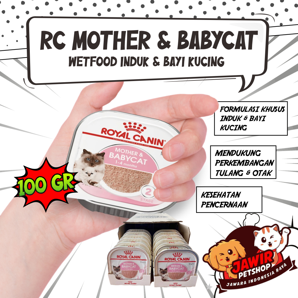 Jual 100gr ROYAL CANIN MOTHER AND BABYCAT Mousse Tray makanan basah ...