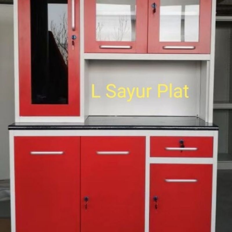 Jual Lemari Piring/kitchen set besi plat | Shopee Indonesia