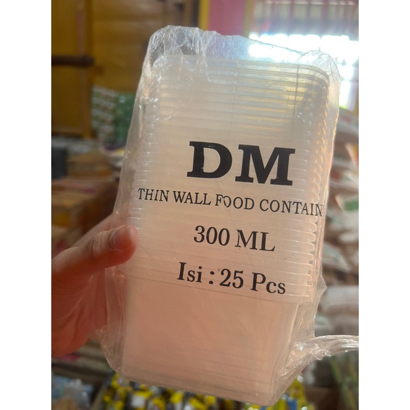 Jual thinwall kotak panjang 300ml 300ML isi 25pcs food container box ...