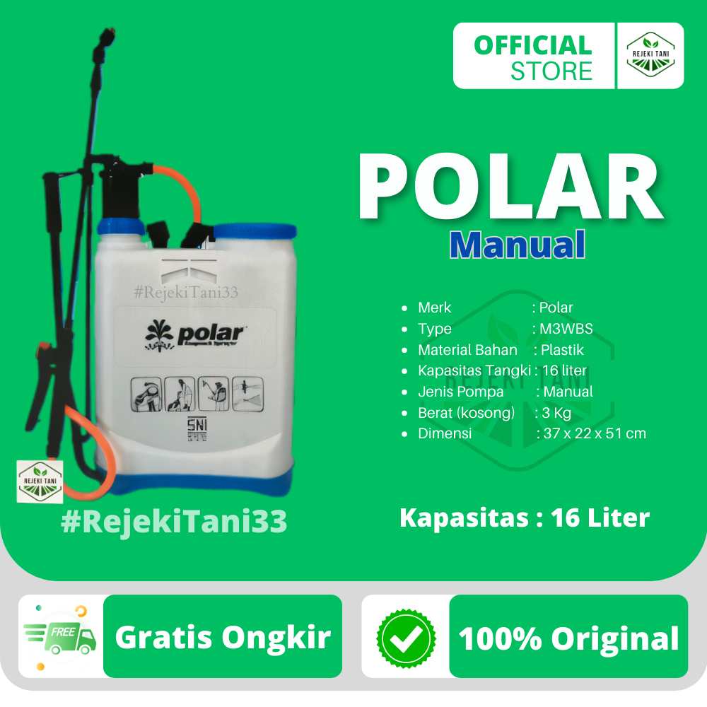 Jual Alat Semprot Pertanian Perkebunan Tangki POLAR Manual Handle ...