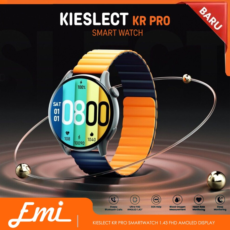 Jual Kieslect Kr Pro Smartwatch 1.43 FHD Amoled Display Jam tangan ...