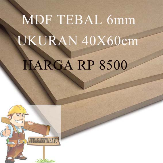 Jual PAPAN MDF 6mm Ukuran 40x60 | Shopee Indonesia