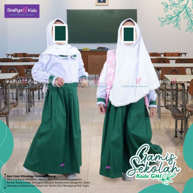 Jual SK GMI Gamis Seragam Sekolah Dasar Madrasah Ibtidaiyah Hijau SD MI ...