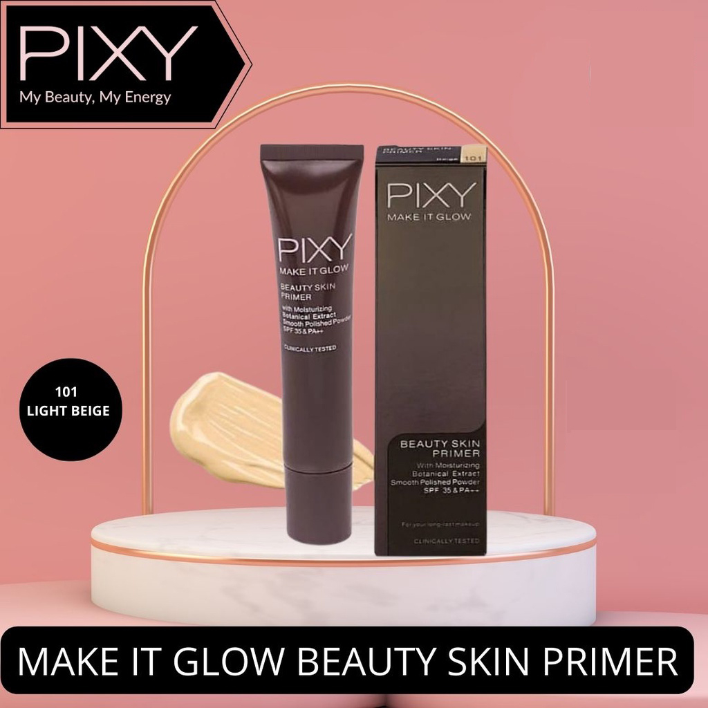 Jual Pixy Make it Glow Beauty Skin Primer - 101 Beige | Shopee Indonesia