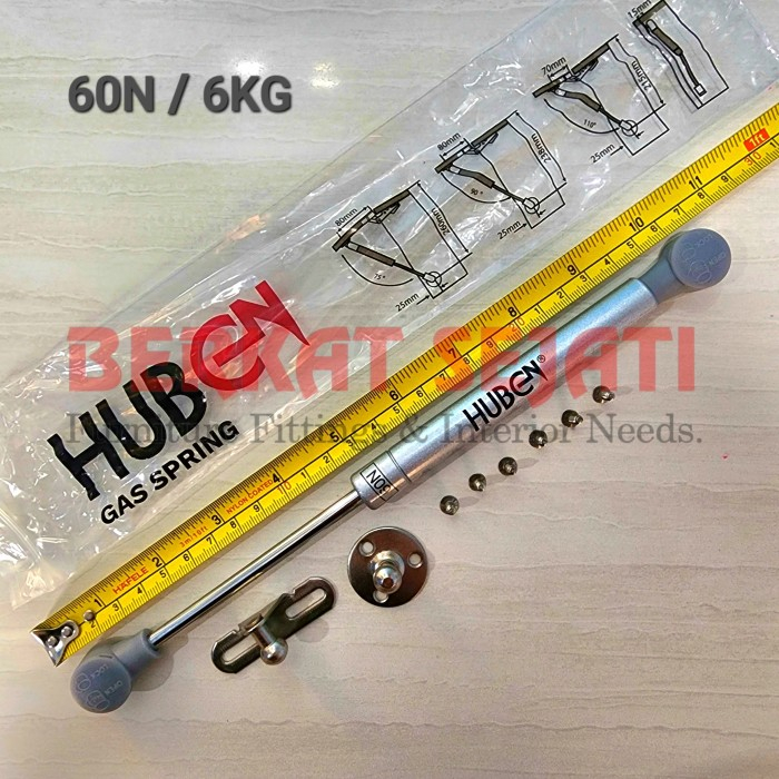 Jual Gas Spring HUBEN 100 N Pegas Hidrolik Jok Motor HUBEN 10 KG ...
