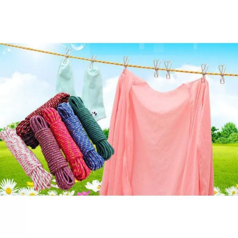 Jual TALI JEMURAN BAJU 10 METER / TALI TAMBANG SERBAGUNA TALI IKAT ...