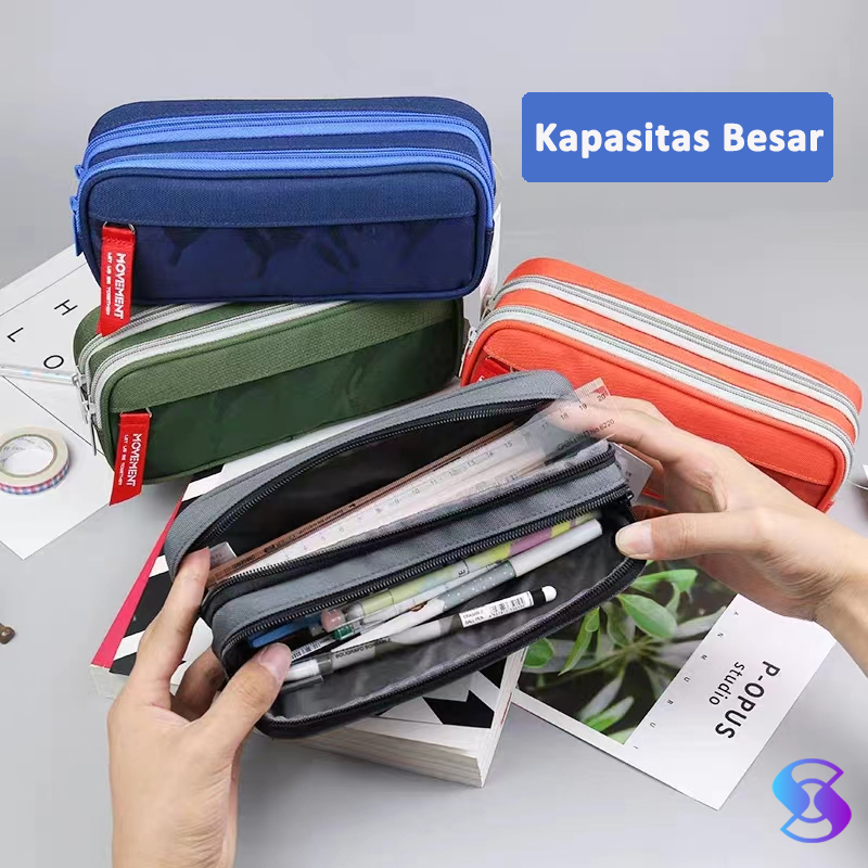 Jual Kotak Pensil /Tempat pensil kain kapasitas besar-Suning Mall | Shopee Indonesia