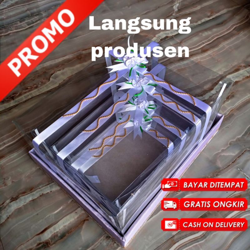 Jual Kotak Hantaran Pernikahan Kotak Parcel Box Seserahan Tutup Mika