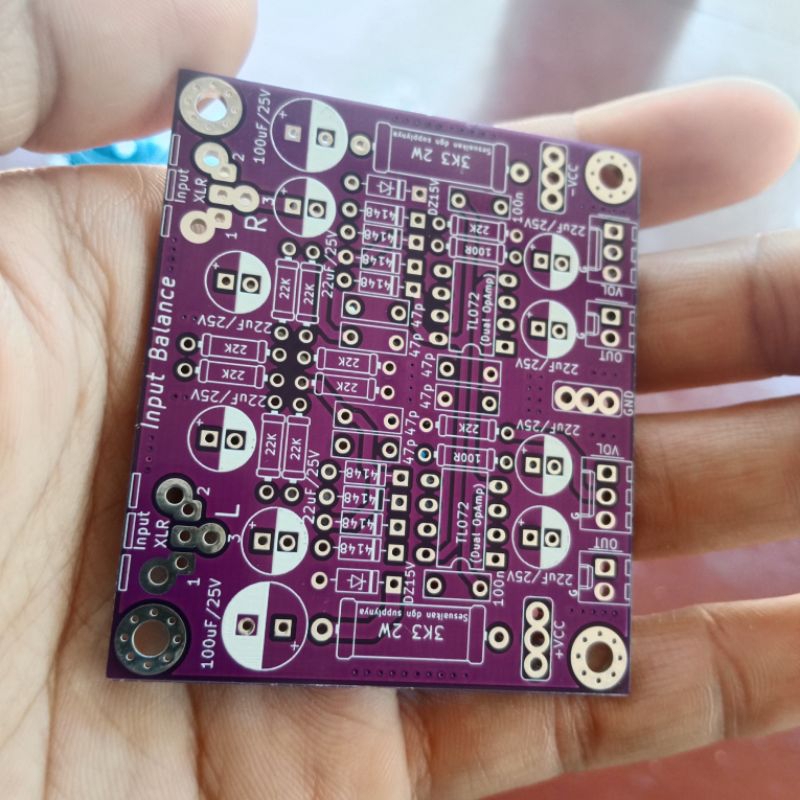 Jual PCB Inbal input balance stereo double layer | Shopee Indonesia