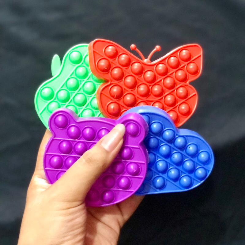 Jual Push Pop It Fidget Toy Rainbow Popping Fidget Mainan Anak Bubble ...