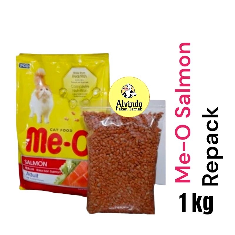 Jual MEO SALMON 1KG Repack MAKANAN KUCING Murah MEO SALMON Adult ...