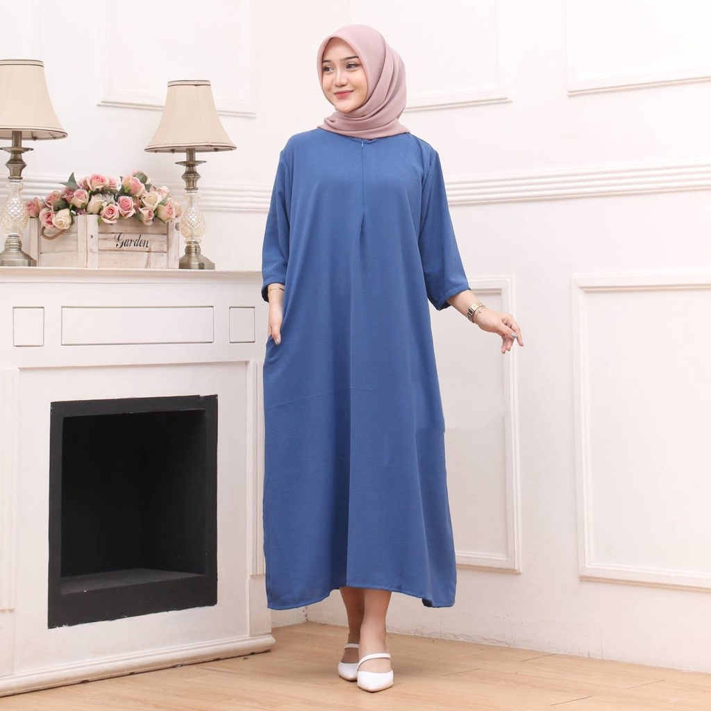 Jual Daster Gamis Crinkle JUMBO Lengan 3/4 LD 140 & LD 120 Oriani ...