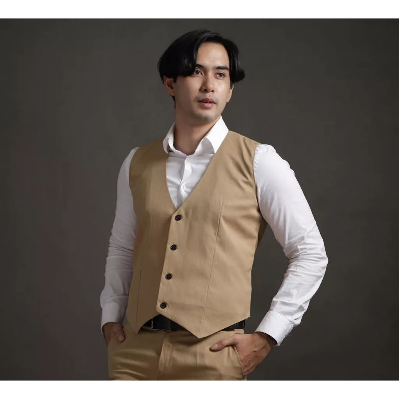 Jual Vest Rompi Formal Pria Stelan Dalaman Jas Cowok | Shopee Indonesia