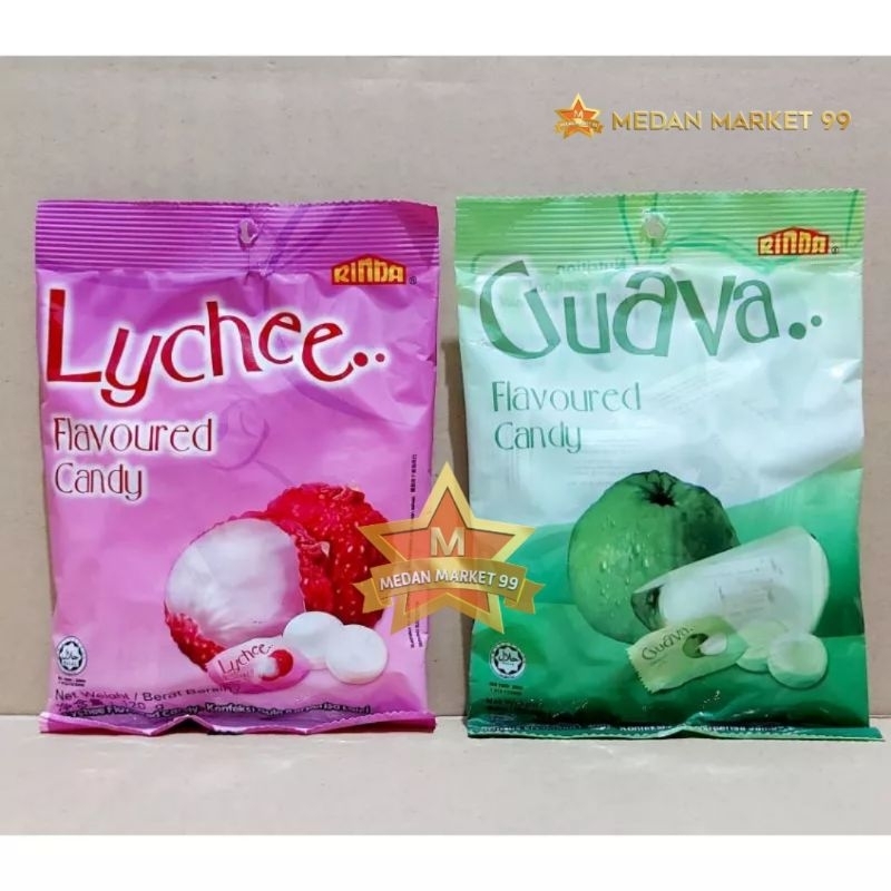 Jual PERMEN IMPORT MALAYSIA RASA LECI/ LYCHEE & GUAVA 120gr| RINDA ...