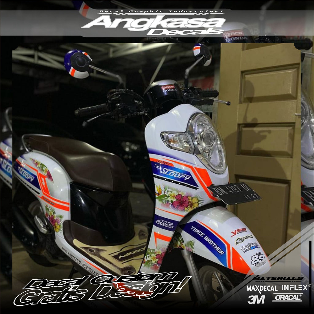 Jual Angkasa Decal Sticker Motor Honda Scoopy Fullbody bisa custom ...