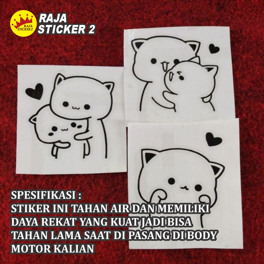 Jual STICKER CUTTING STICKER WA KUCING | Shopee Indonesia
