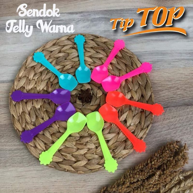 Jual Sendok Jelly Isi 100pcs / Sendok Puding Eskrim Plastik STB Bening ...