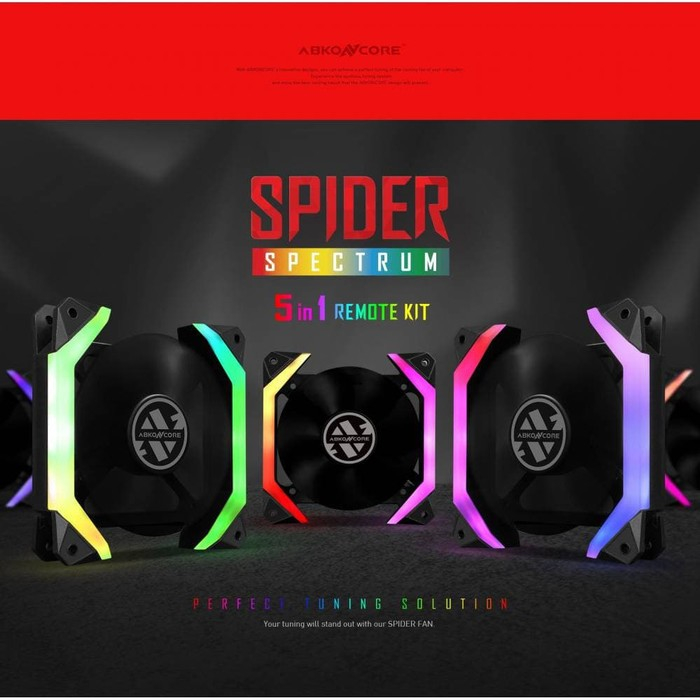 Jual Fan Casing Abkoncore Spider Spectrum RING RGB 3in1 (REMOTE ...