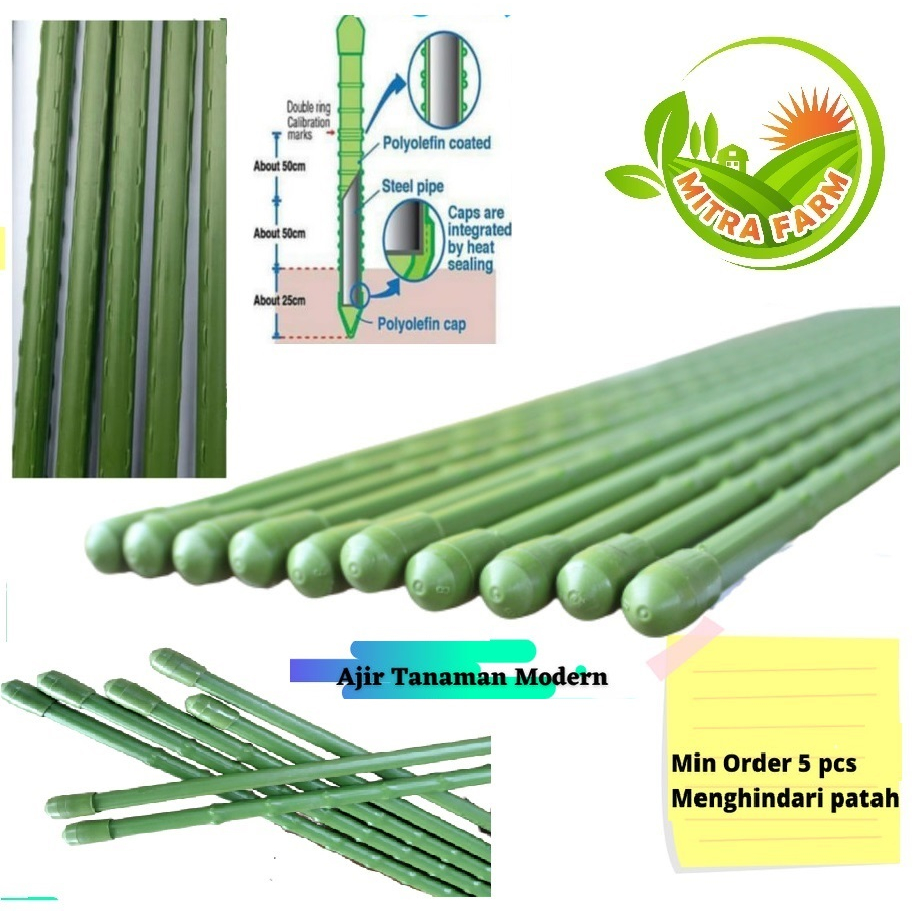 Jual Ajir Modern Plant Stake Diameter 11mm x Panjang 75cm / Penyangga ...