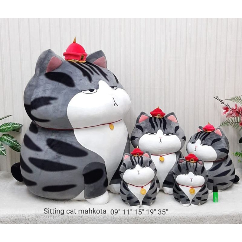 Jual Boneka Furyu Cat Kucing Mahkota 90cm Big kado hadiah anak kekasih ...