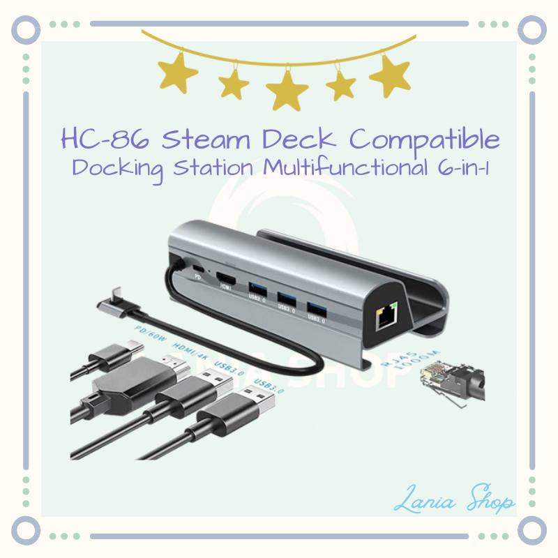 Jual Docking Station Multifunctional 6-in-1 - Steam Deck Compatible ...