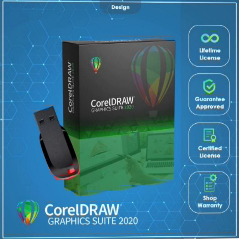 Jual Flashdisk CorelDRAW GraphicsSuite 2020 64-bit full versi dengan sn ...