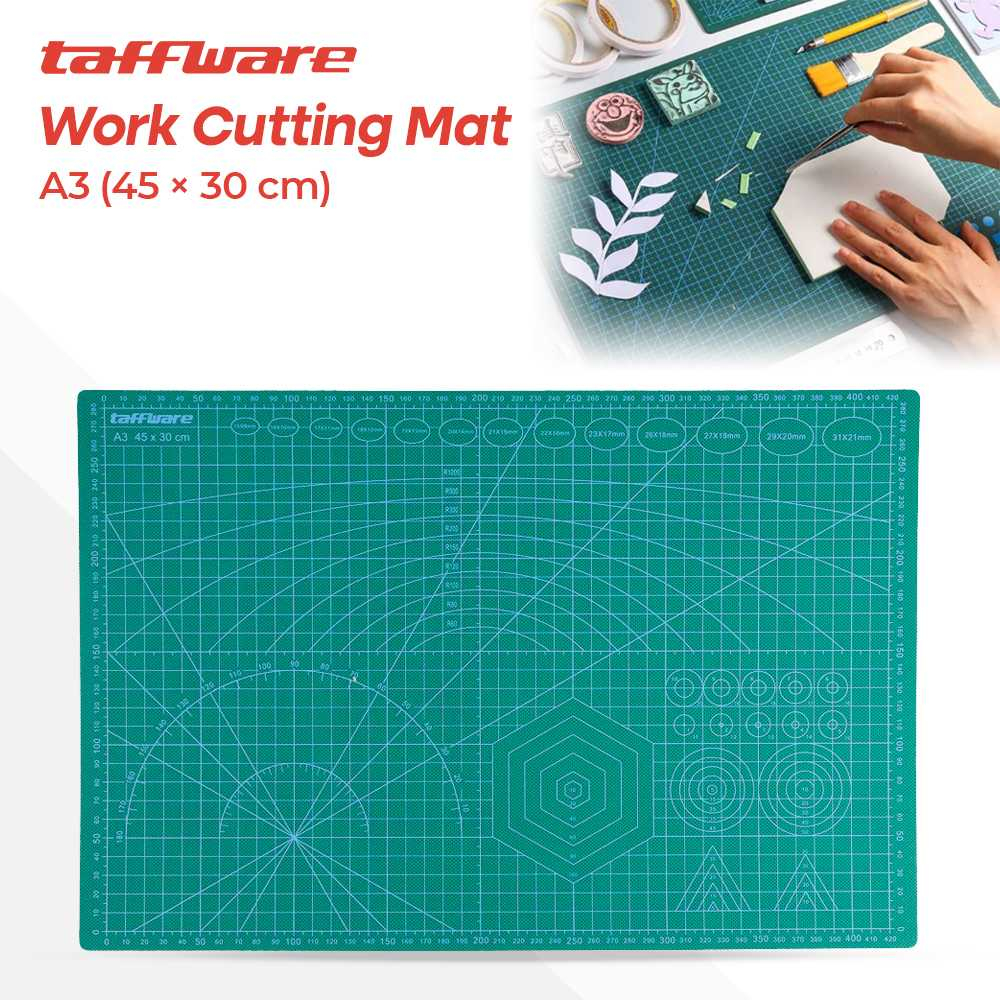 Jual Cutting Mat PVC A3 Cuting Papan Kerja Hijau 45 x 30 CM-A3 Besar Alas Potong Kertas | Shopee ...