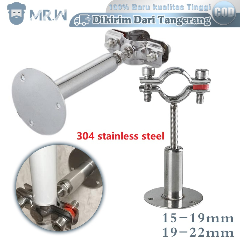 Jual Hanger Clamp Pipa Holder 304 Stainless Pipe Clamp Adjustable Klem ...