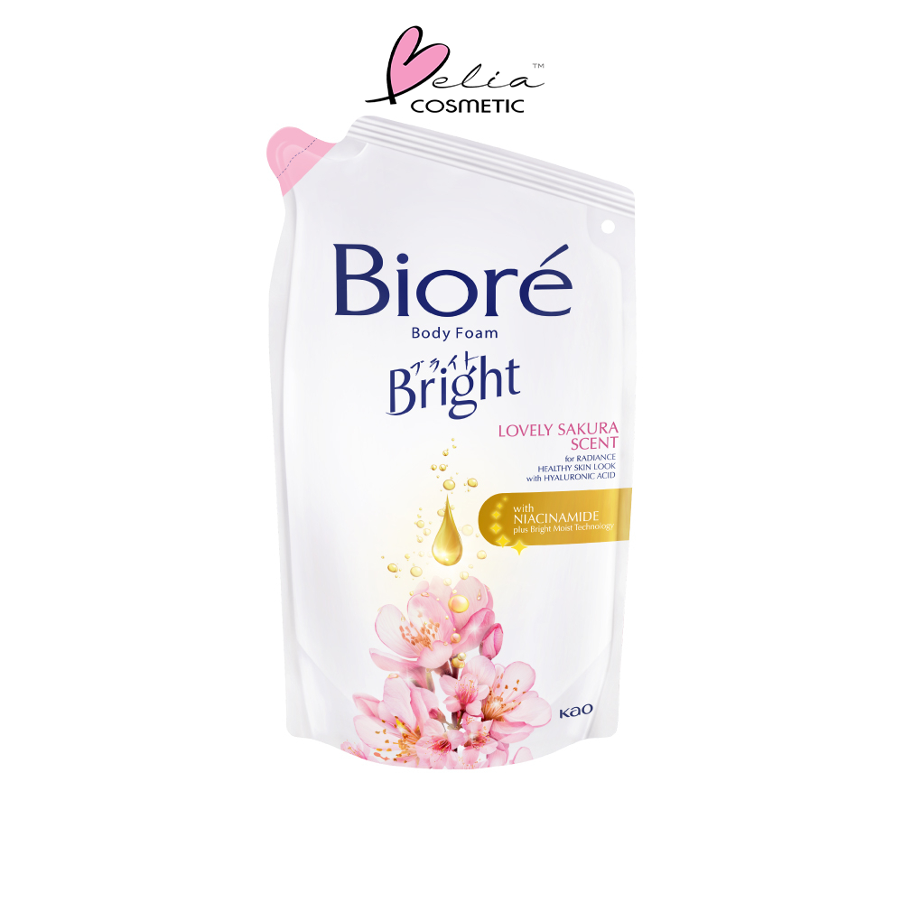 Jual BELIA BIORE Body Foam 400ml | Refill Sachet | Moisture Care ...