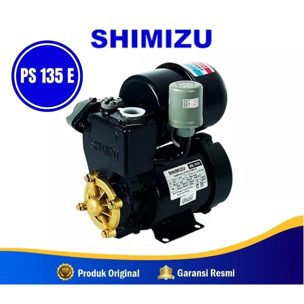 Jual POMPA AIR LISTRIK SHIMIZU PS-135 E/ POMPA AIR LISTRIK OTOMATIS SHIMIZU POMPA AIR SUMUR ...