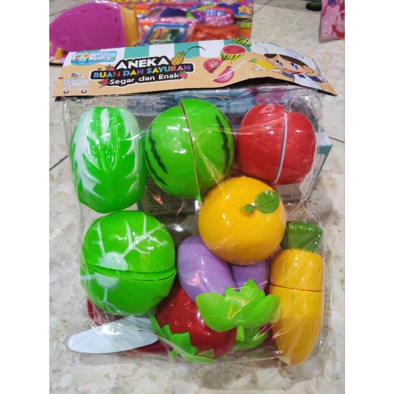 Jual Mainan Buah Potong Ktg/ Buah Potong MF 19 | Shopee Indonesia