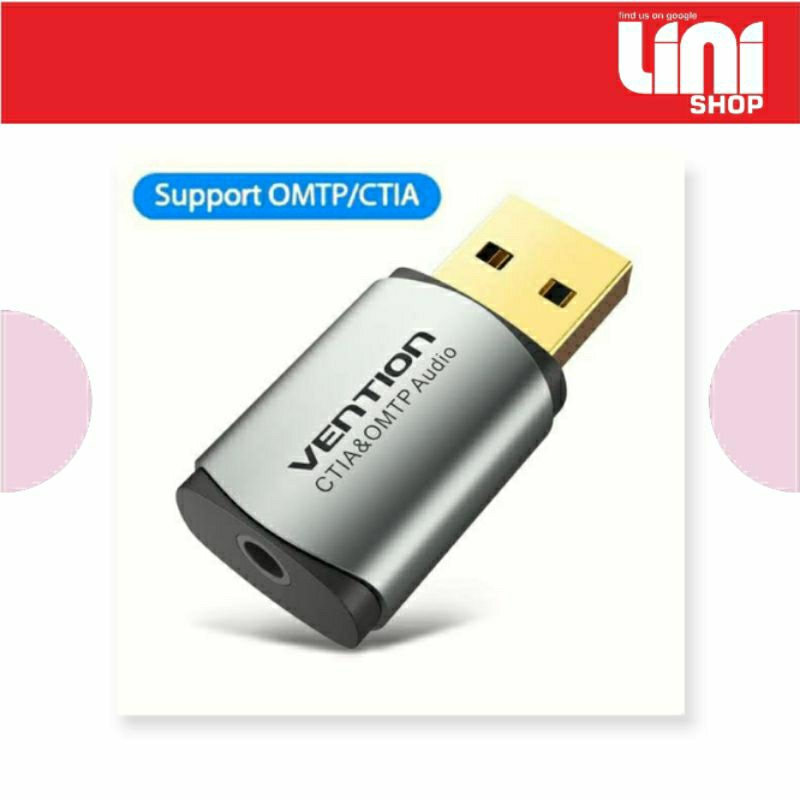Jual VENTION USB SoundCard OMTP CTIA Sound Card Usb | Shopee Indonesia