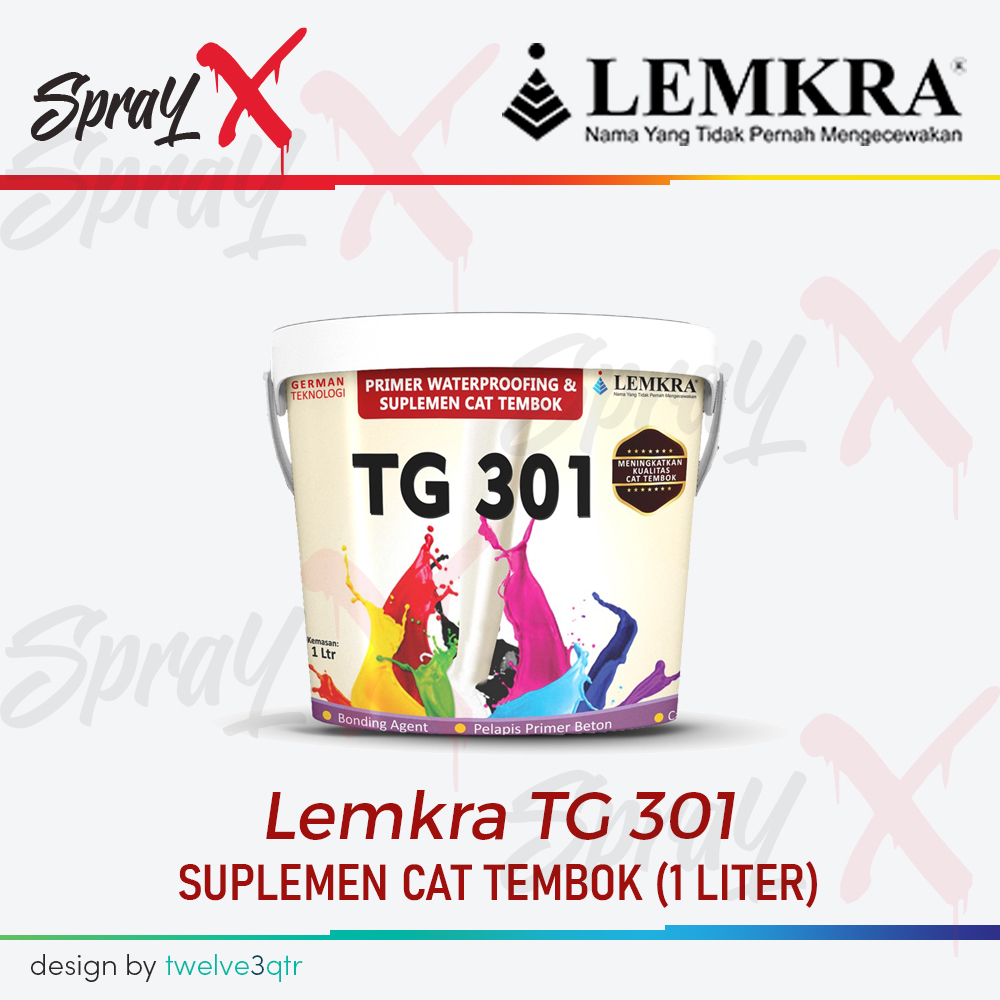 Jual LEMKRA TG 301 PRIMER WATERPROOFING & SUPLEMEN CAT TEMBOK 1 LITER ...