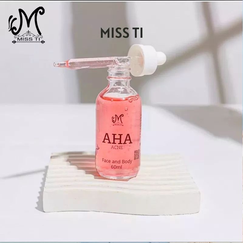 Jual AHA ACNE jerawat face and body serum flek Badan Pink 60ml Centella ...